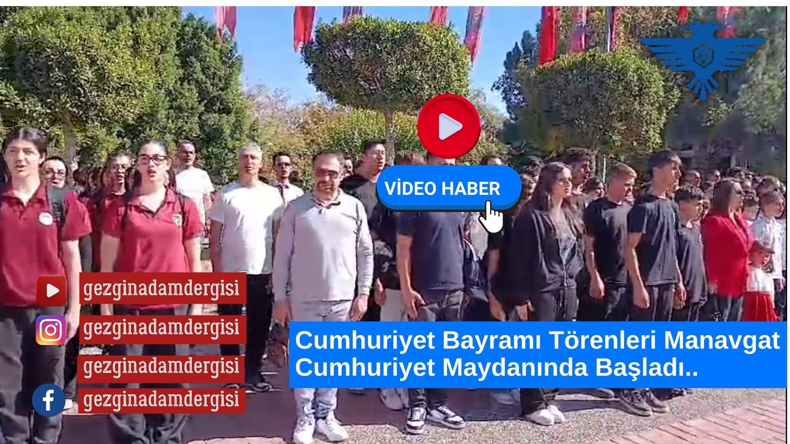 CUMHURİYET BAYRAMI TÖRENLERİ MANAVGAT CUMHURİYET MEYDANINDA BAŞLADI ...